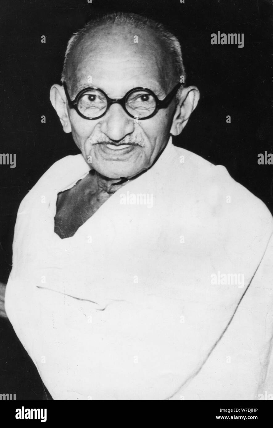 Mahatma gandhi portrait hi-res stock photography and images - Alamy