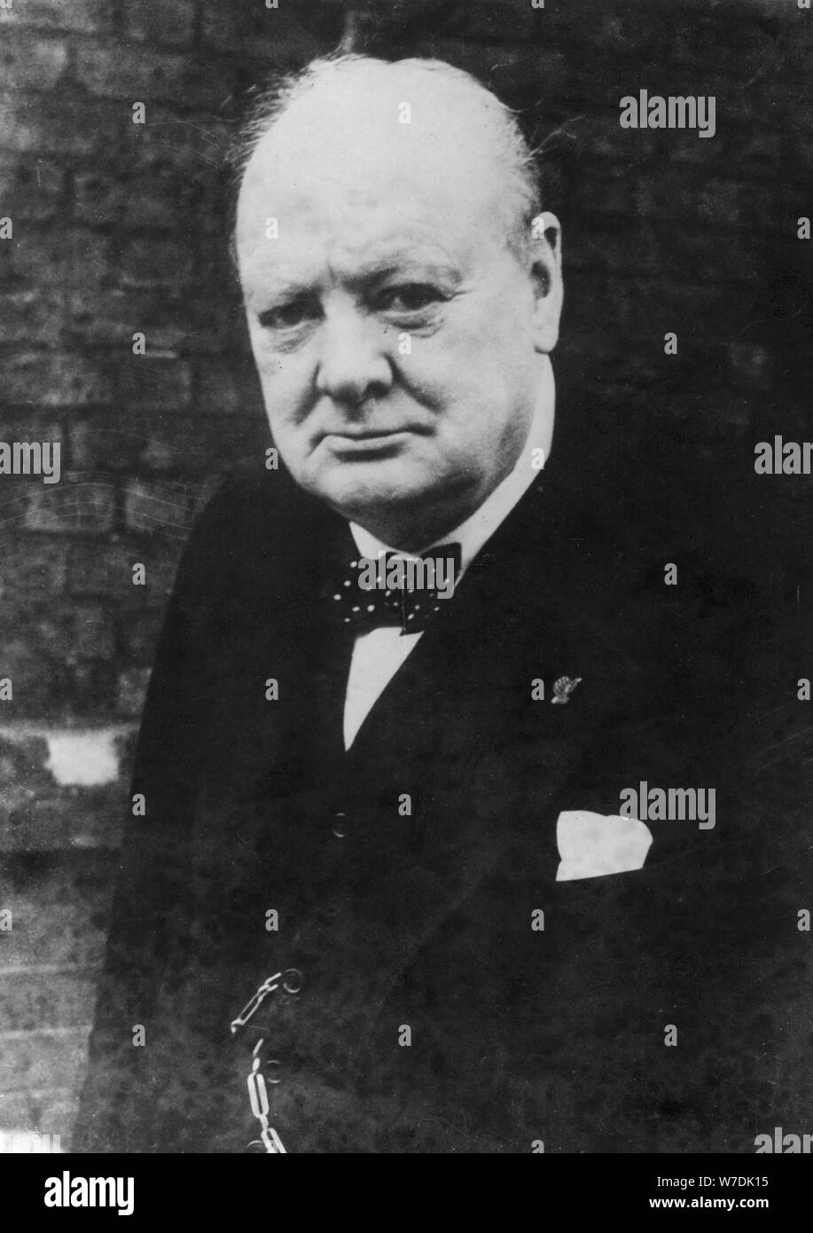 Winston churchill portrait ww2 world war 2 Black and White Stock Photos ...