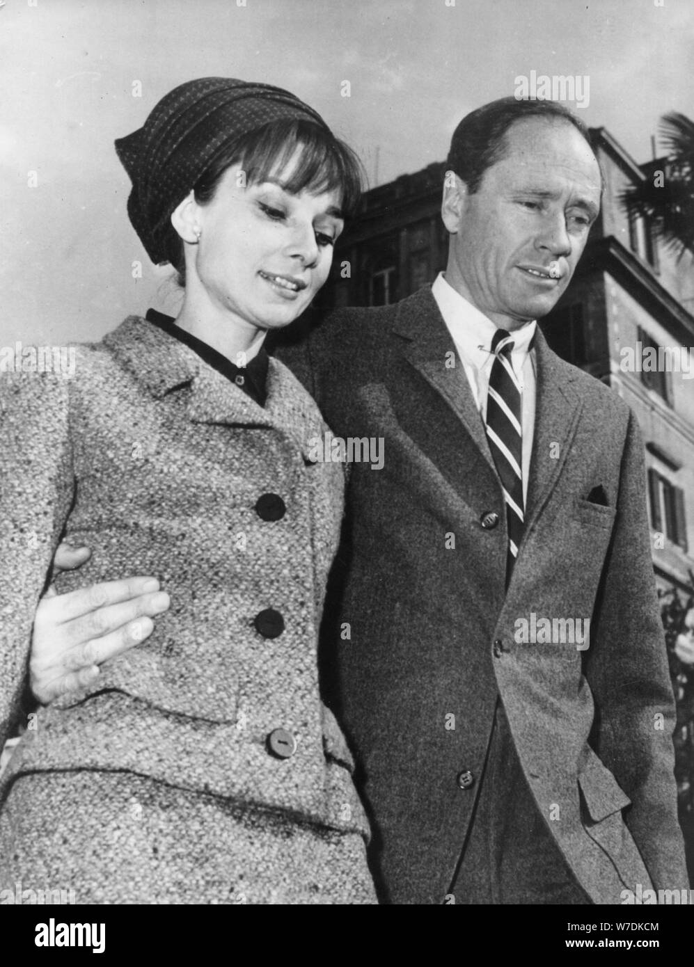 Actress Audrey Hepburn Husband Mel Stock Photos & Actress Audrey ...