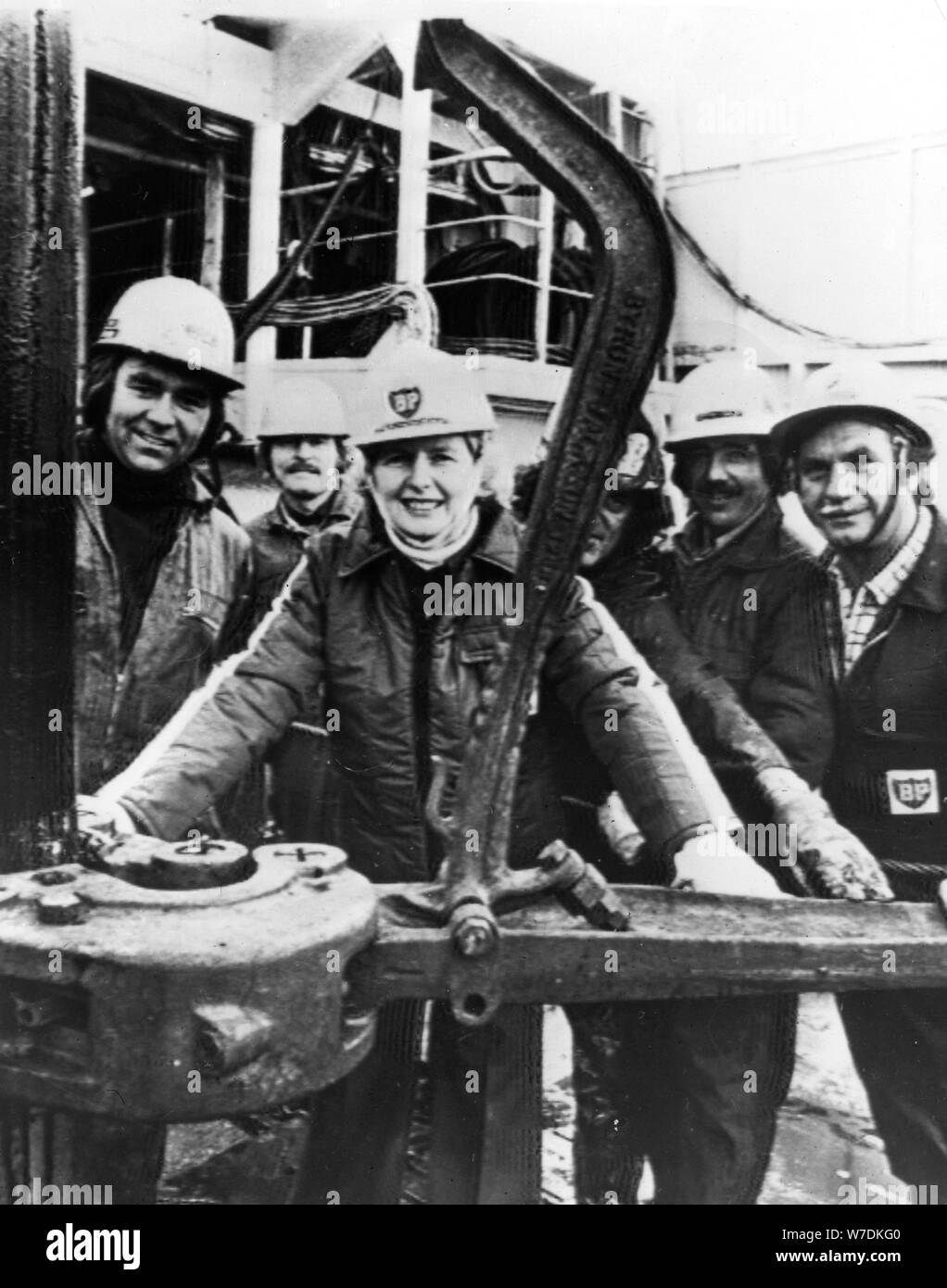 North sea rig worker Black and White Stock Photos & Images - Alamy