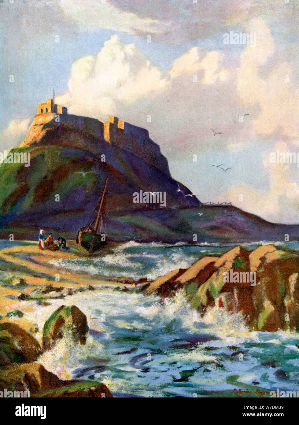 Lindisfarne, Northumberland, 1924-1926. Artist: Catharine Chamney Stock ...
