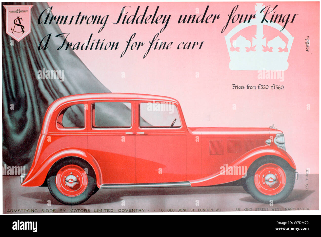 1930s british car advertisement hi-res stock photography and images - Alamy