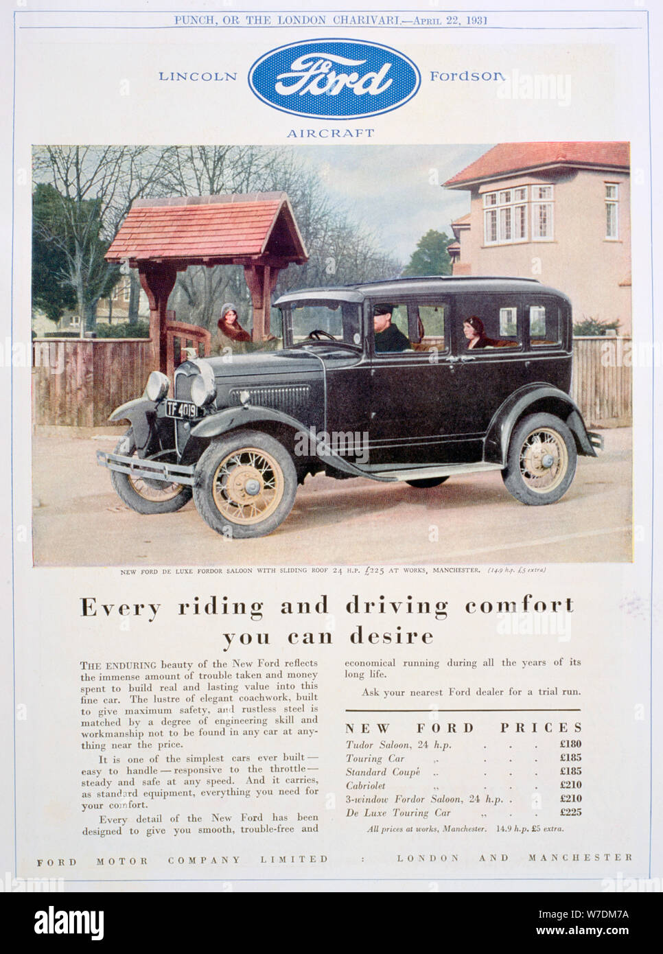 1930s british car advertisement hi-res stock photography and images - Alamy