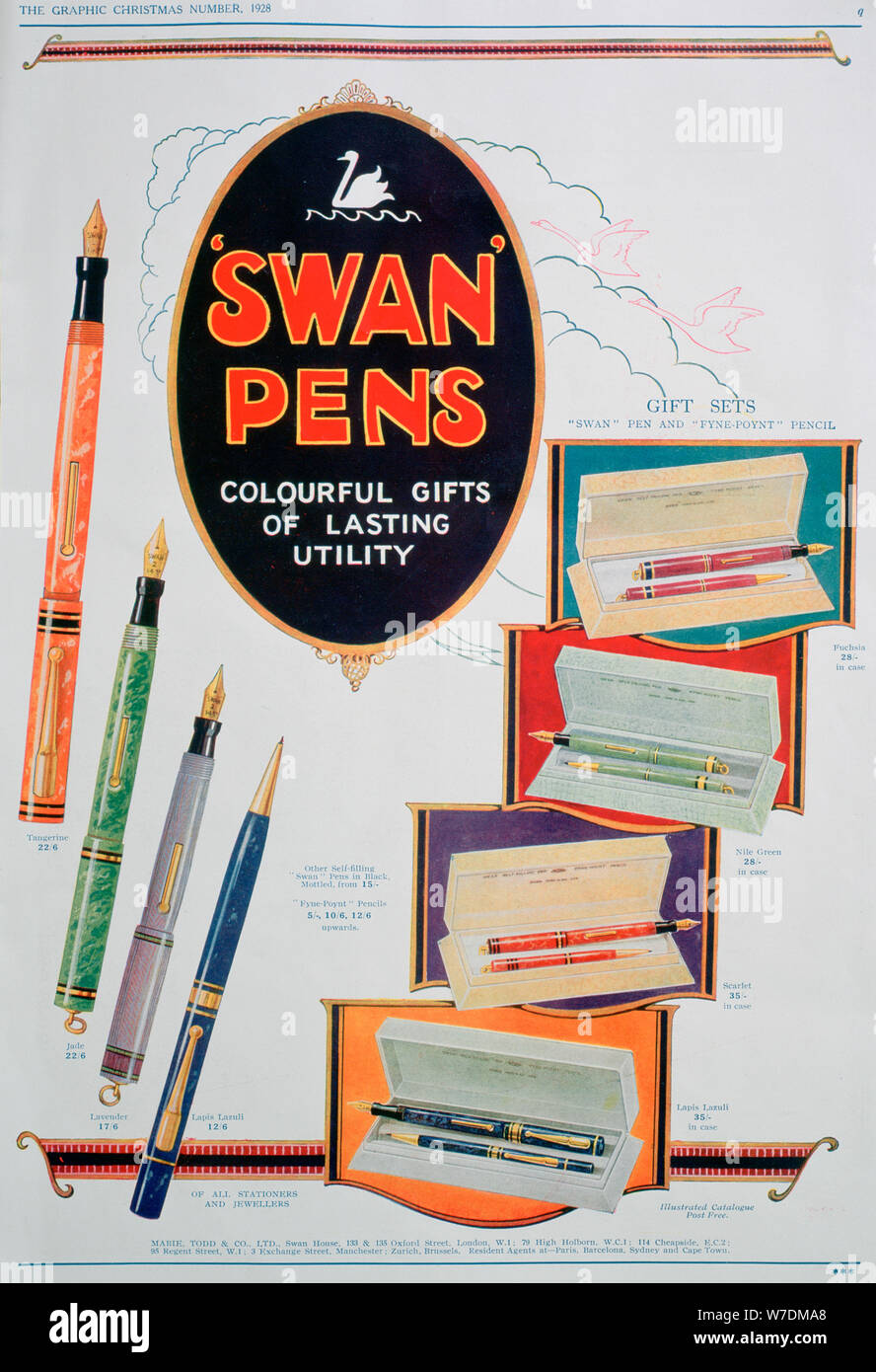 Swan pens hi-res stock photography and images - Alamy