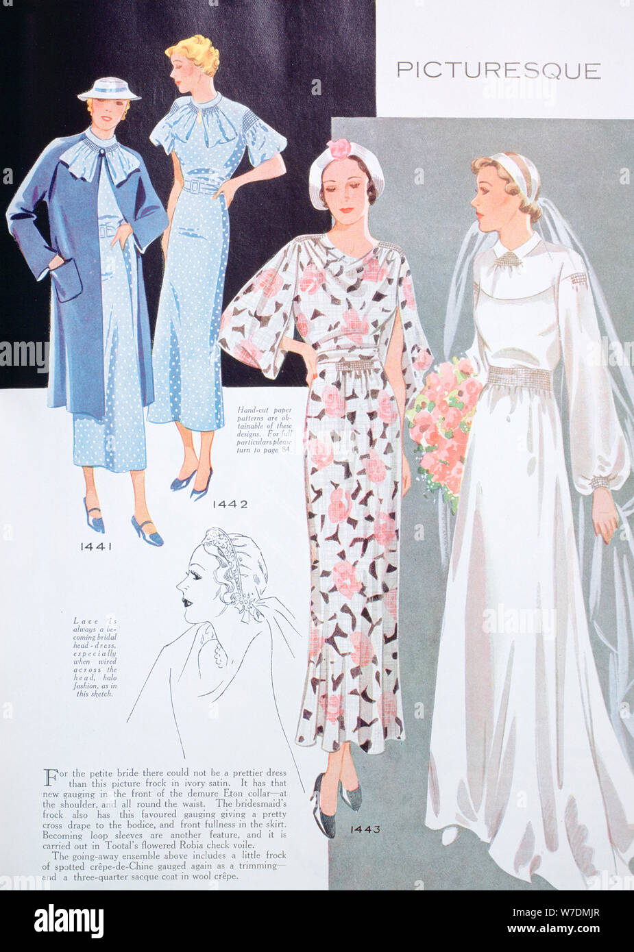 1930s fashion illustration hi-res stock photography and images - Alamy