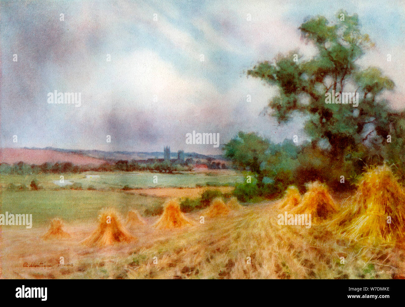 Canterbury from Sturry Wood, Kent, 1924-1926.Artist: A Montague Rivers ...