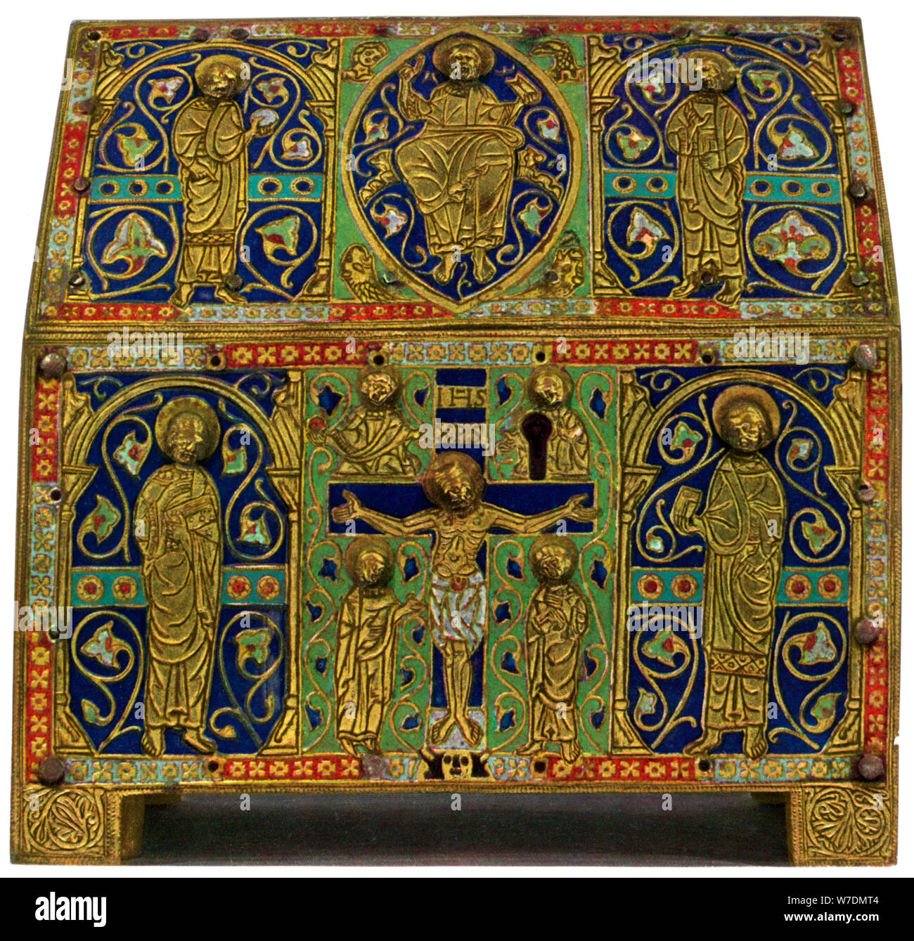 Reliquary, champlevé enamel on copper, 13th century, (1931). Artist ...