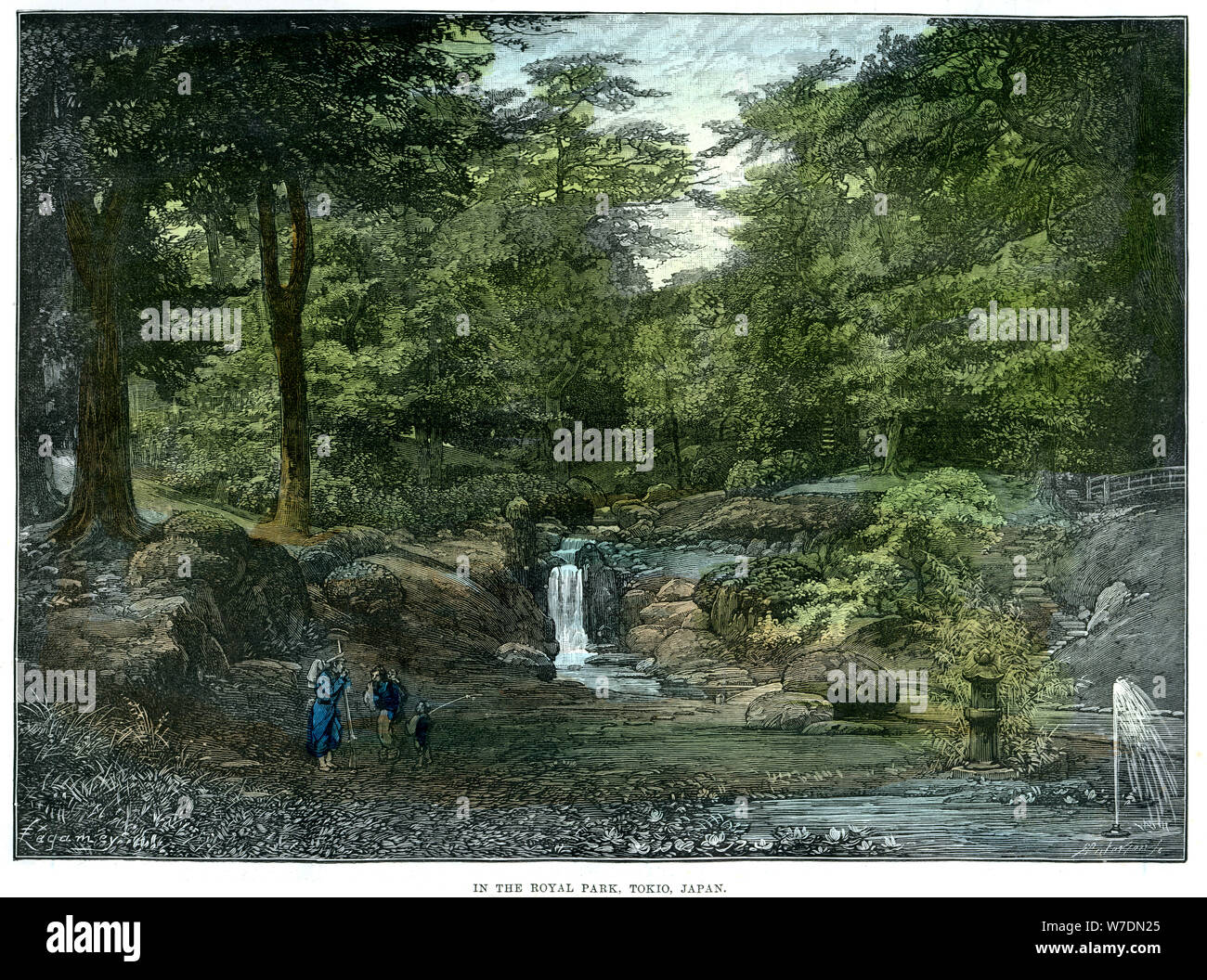 The Royal Park, Tokyo, Japan, 1889. Artist: Unknown Stock Photo - Alamy