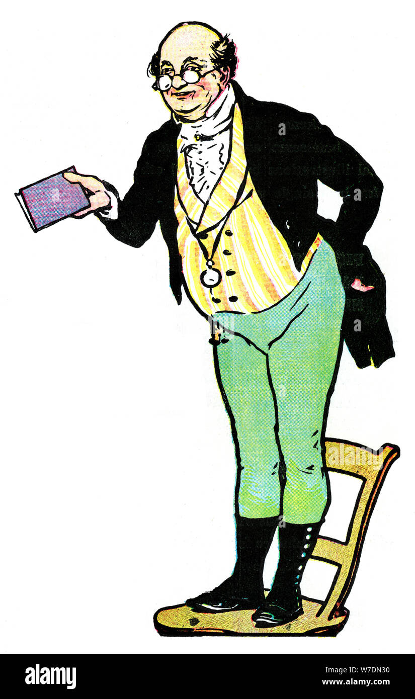 Mr Pickwick, from The Pickwick Papers by Charles Dickens, 1912. Artist ...