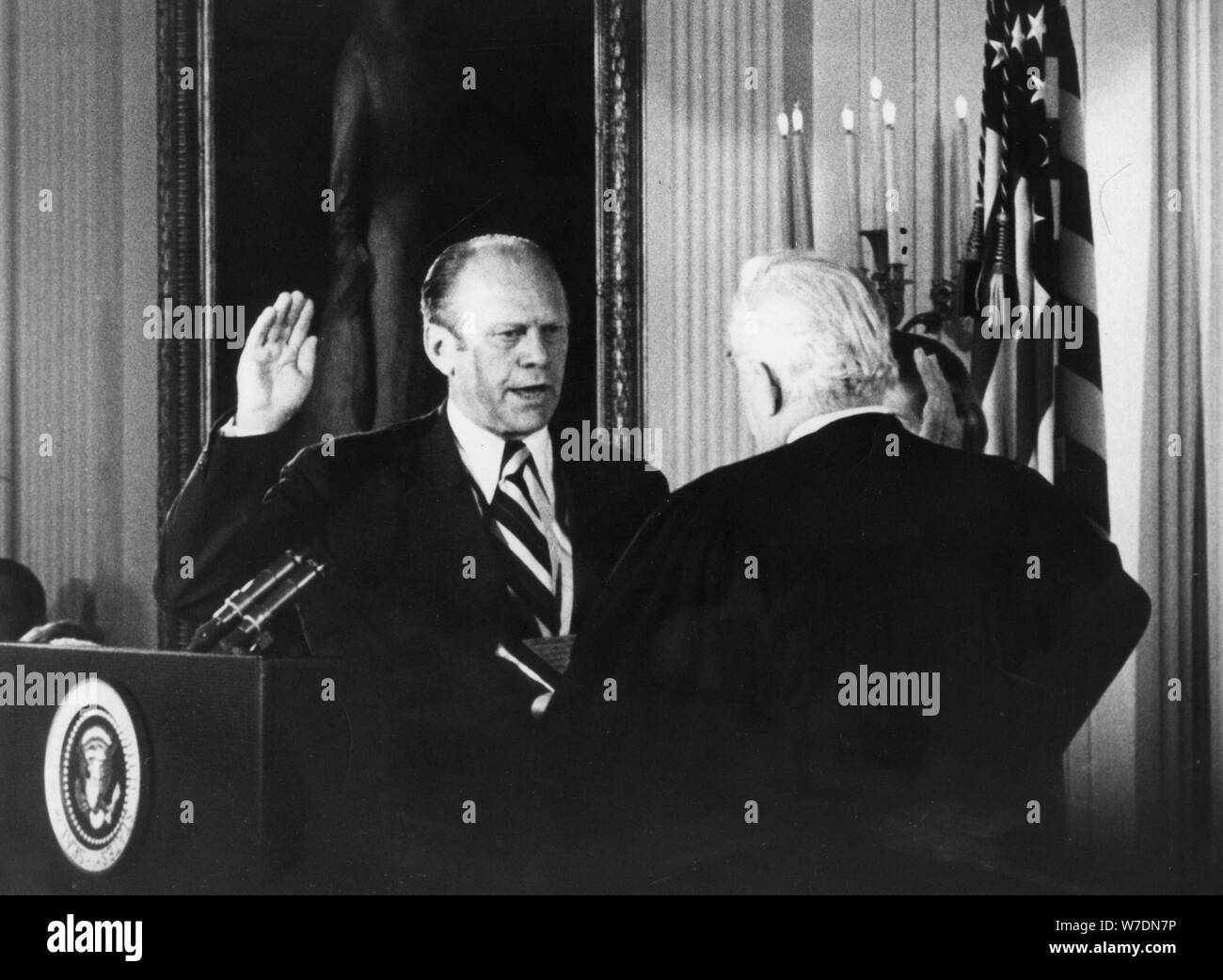 Ford president swearing in hi-res stock photography and images - Alamy