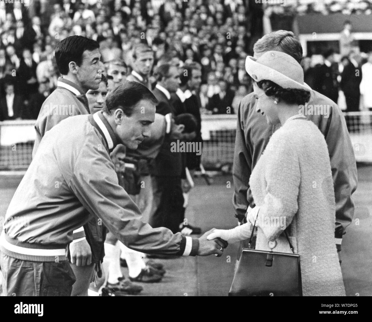 The queen elizabeth ii cup of great britain Black and White Stock ...