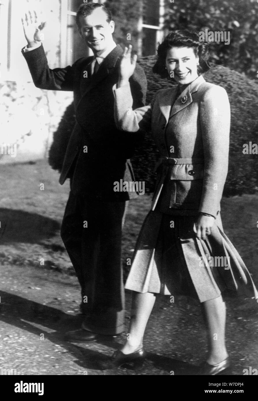Lady romsey prince philip Black and White Stock Photos & Images - Alamy