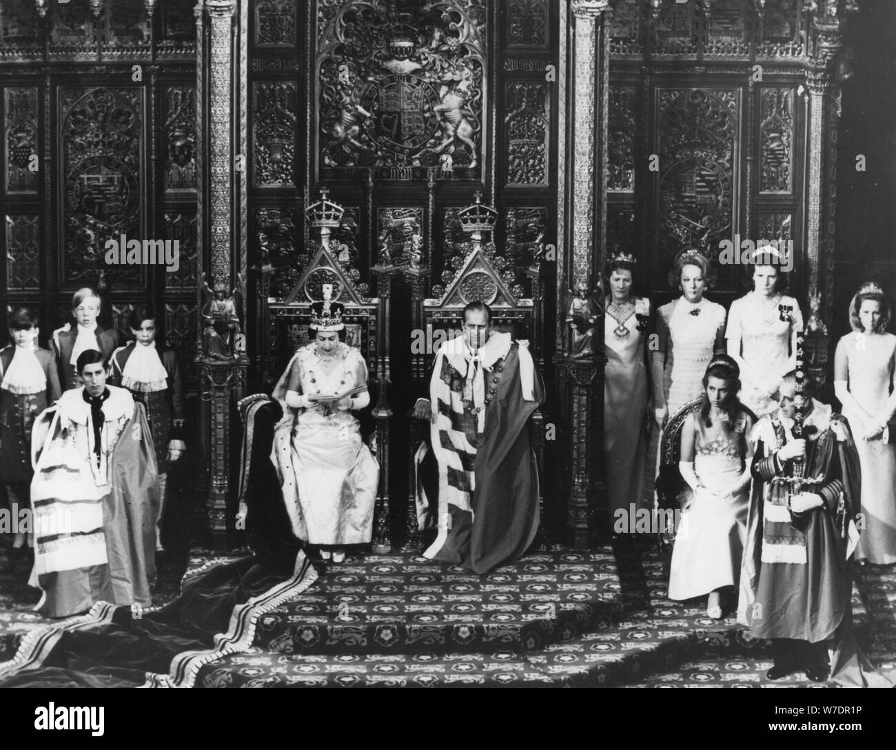 The state opening of parliament throne hi-res stock photography and ...