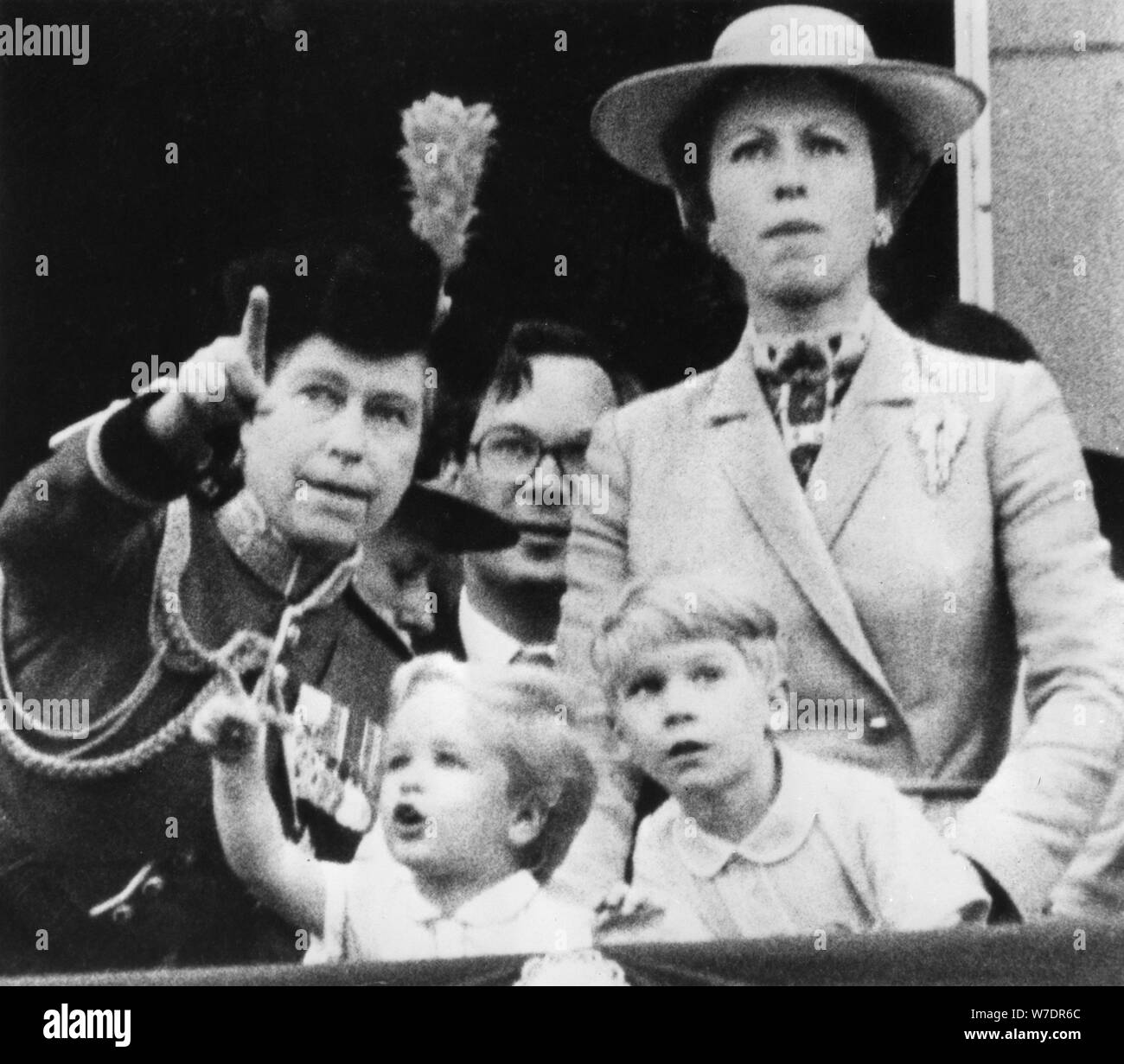 British royal family 1980 Black and White Stock Photos & Images - Alamy