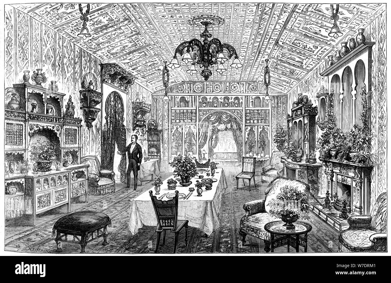 Man dining hall Black and White Stock Photos & Images - Alamy