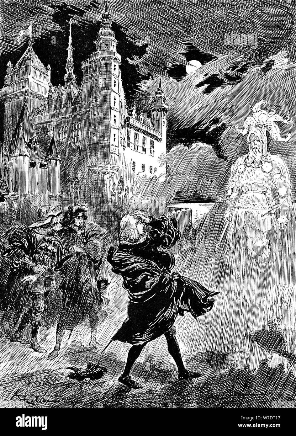 William shakespeare and hamlet Black and White Stock Photos & Images ...