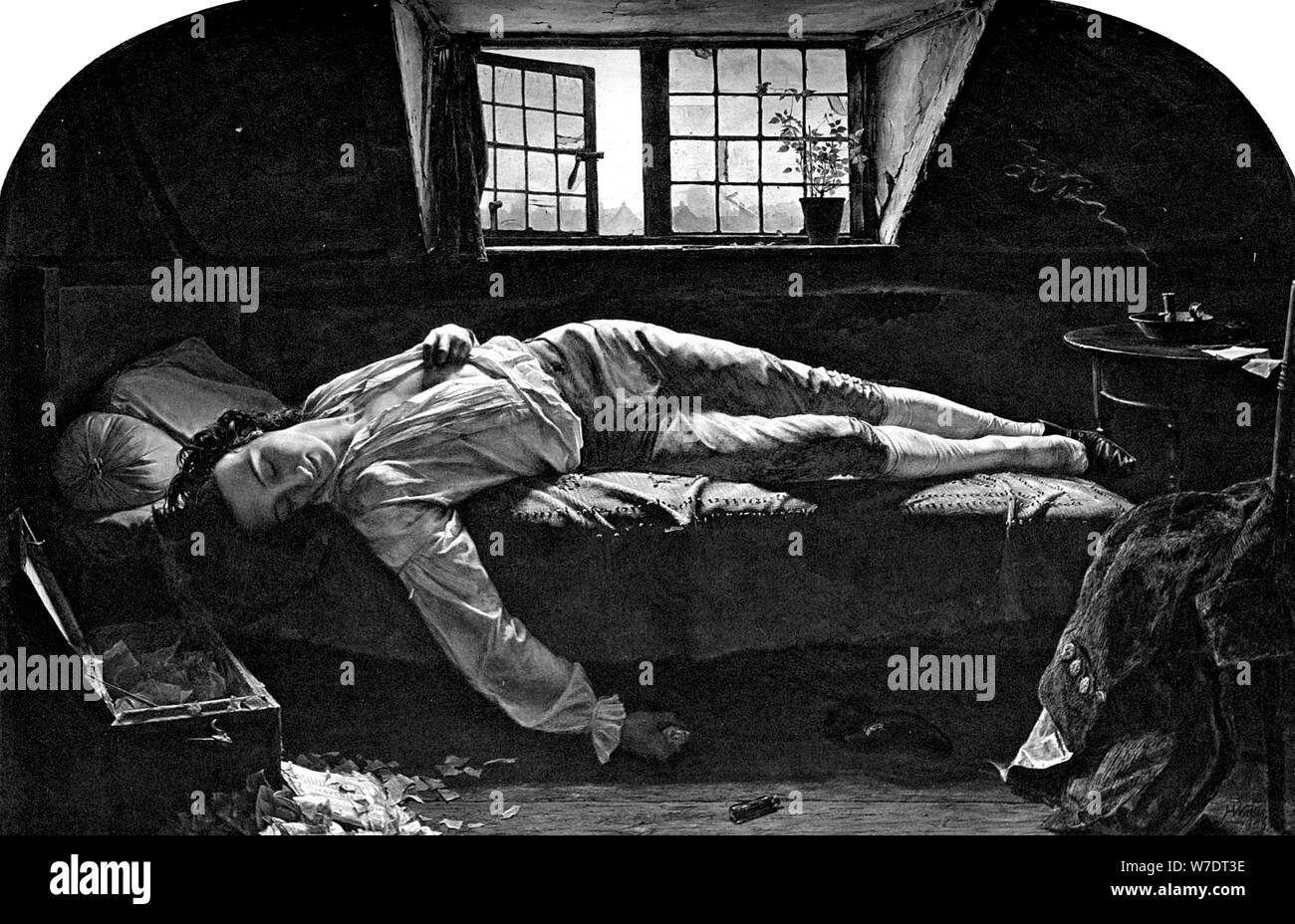 Deathbed victorian Black and White Stock Photos & Images - Alamy