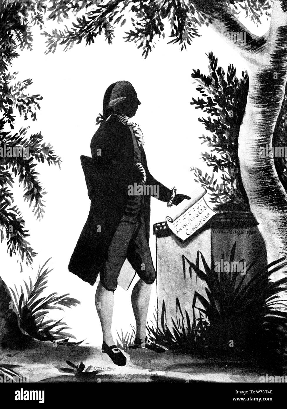 18th century fashion men silhouette hi-res stock photography and images ...