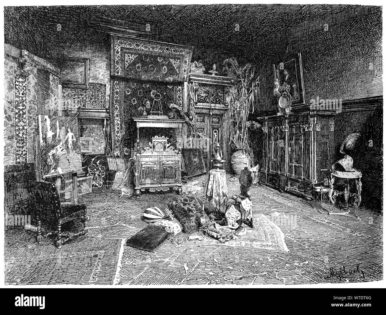 The little studio of Hans Makart, Vienna, Austria, c1880-1882. Artist: Unknown Stock Photo - Alamy