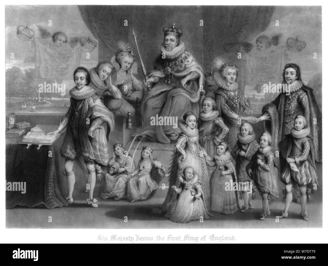 The family of King James I of England, Scotland and Ireland, (1816 ...
