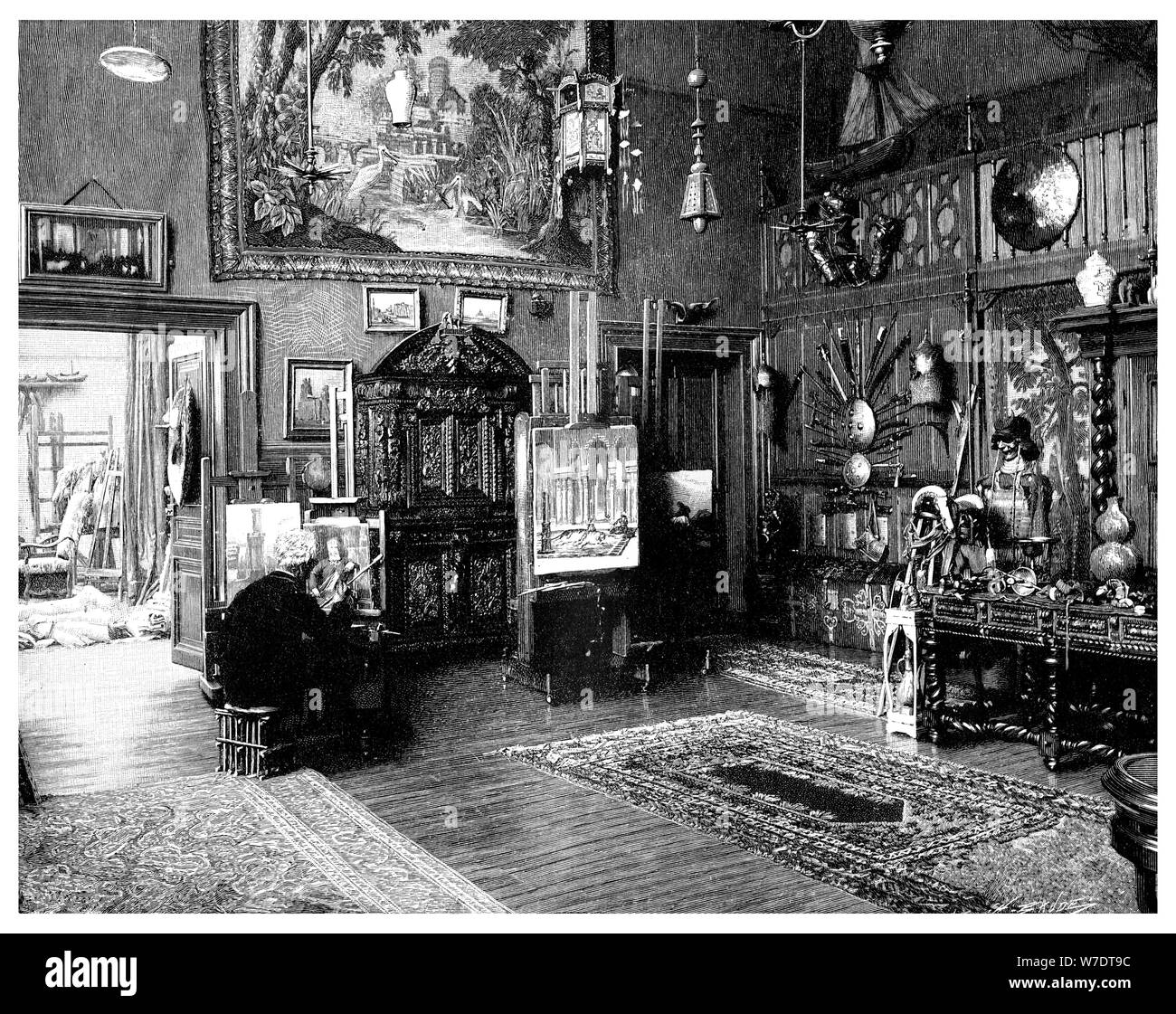 'The Study of Monsieur JL Gerome', 1901. Artist: Unknown Stock Photo ...