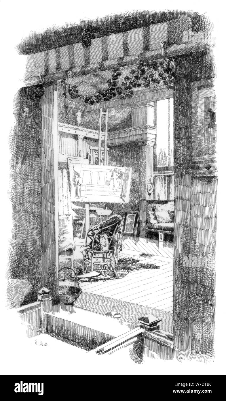 Artist painting studio Black and White Stock Photos & Images - Alamy