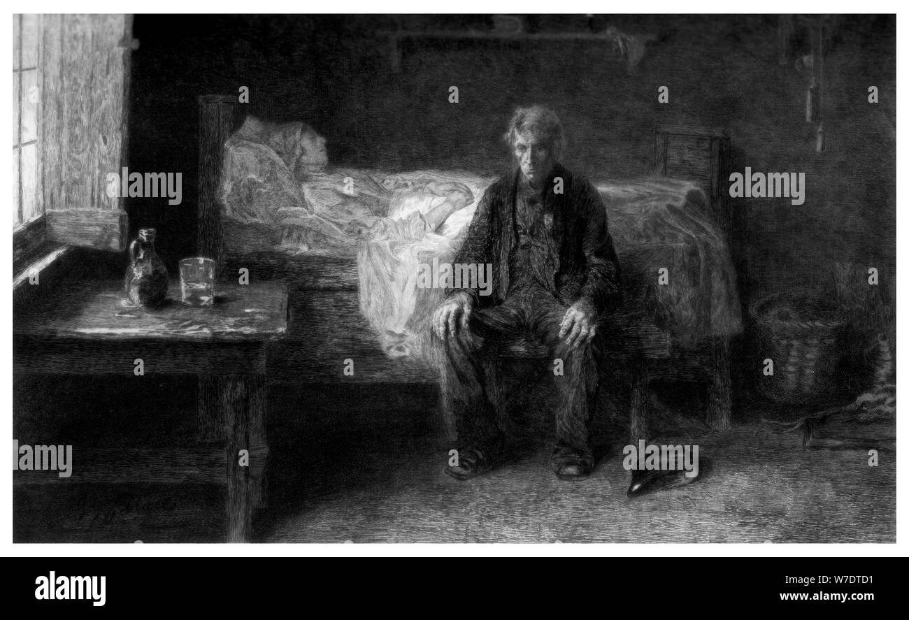 'Nothing Left', c1880-1882.Artist: Adolphe Alphonse Gery-Bichard Stock Photo - Alamy