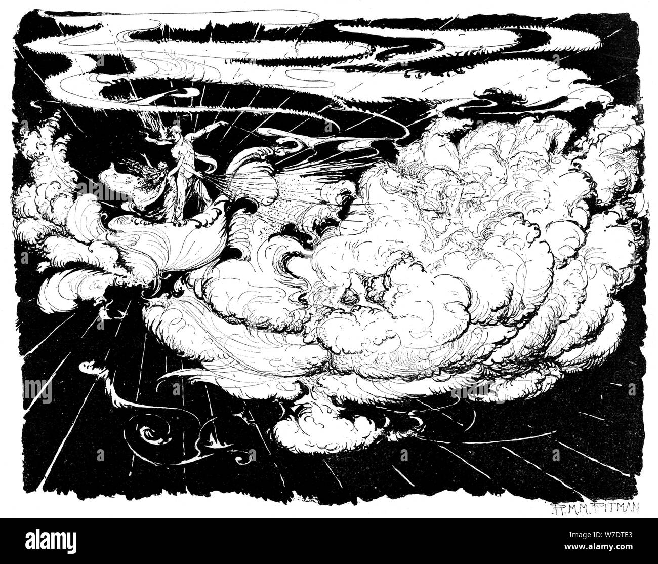 Cloud arts Black and White Stock Photos & Images - Alamy