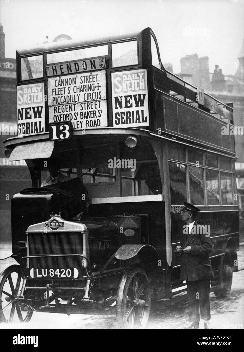 1910s double decker bus hi-res stock photography and images - Alamy