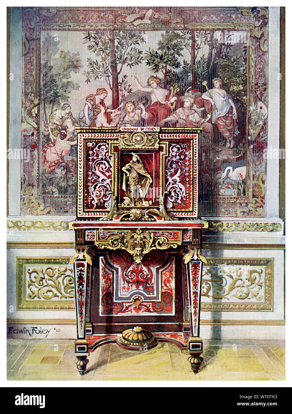 Coffret de mariage boulle, 1910.Artist: Edwin Foley Stock Photo - Alamy