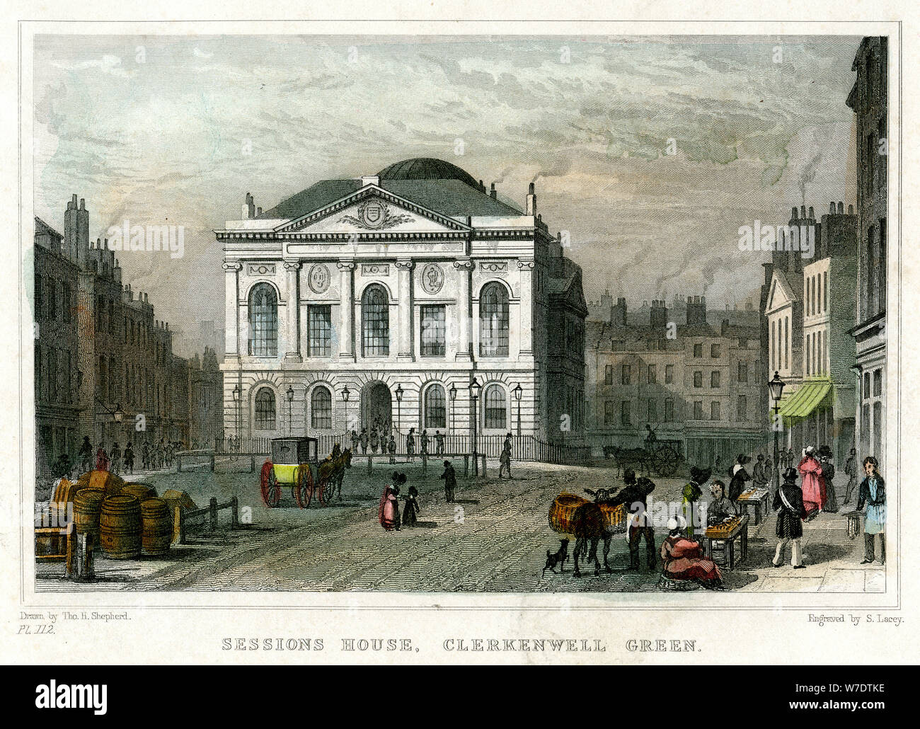 Sessions House, Clerkenwell Green, Islington, London, 1831.Artist: S ...