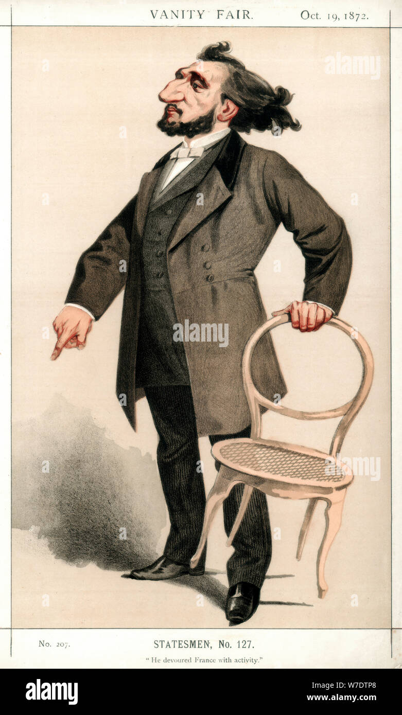 'He Devoured France with Activity', Leon Gambetta, French statesman ...