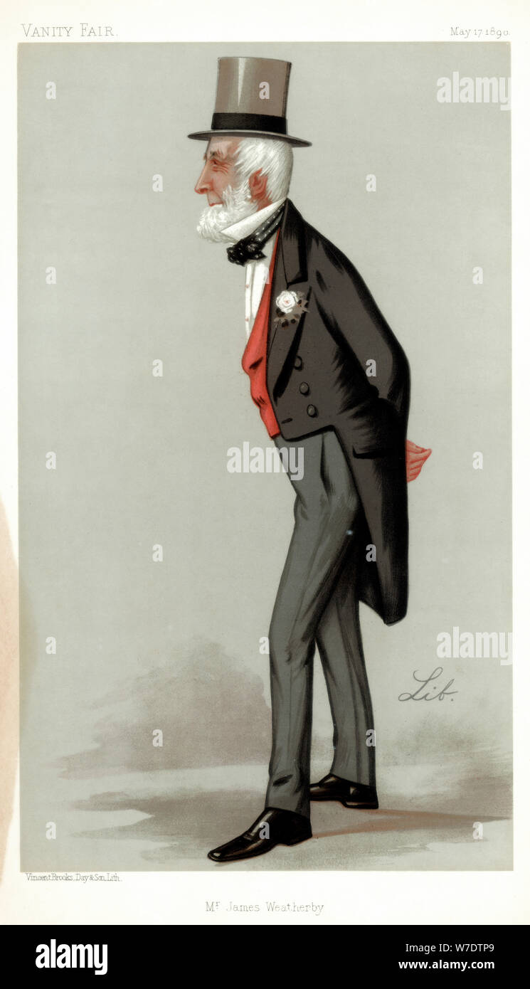 'Mr James Weatherby', 1890.Artist: Liborio Prosperi Stock Photo - Alamy