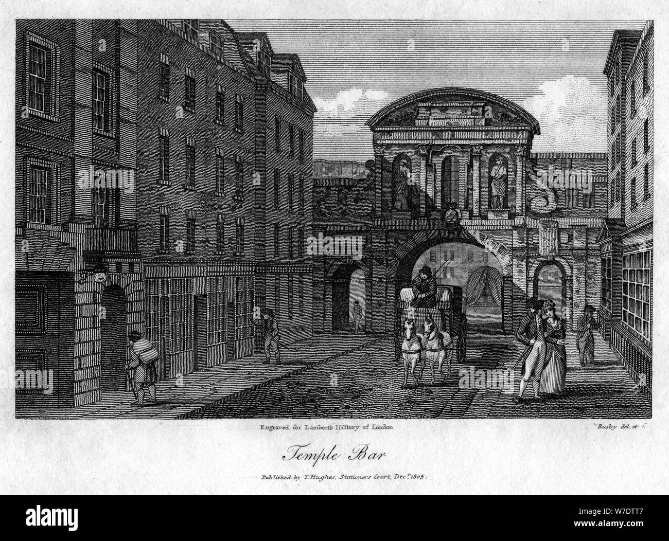 City london temple bar Black and White Stock Photos & Images - Alamy