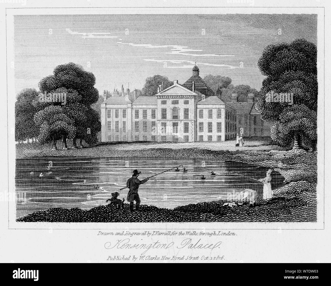 Kensington Palace, London, 1816.Artist: I Varrall Stock Photo - Alamy