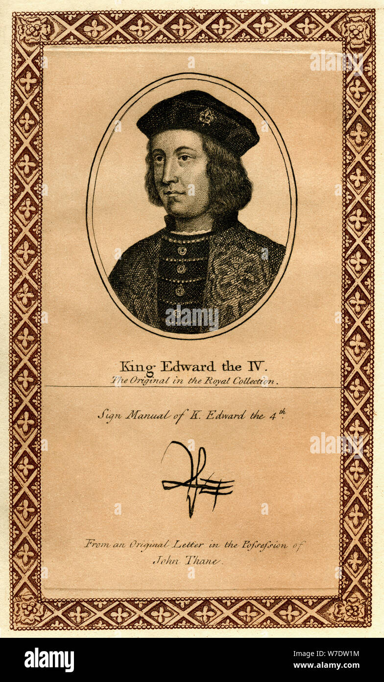 King Edward the IV of England. Artist: Unknown Stock Photo - Alamy