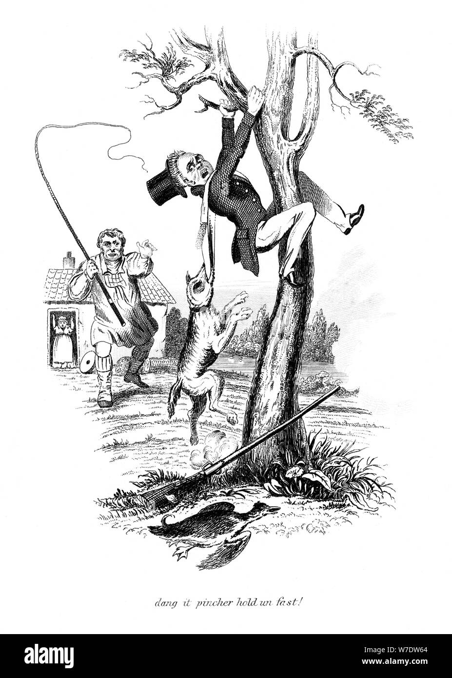 Caught hold Black and White Stock Photos & Images - Alamy