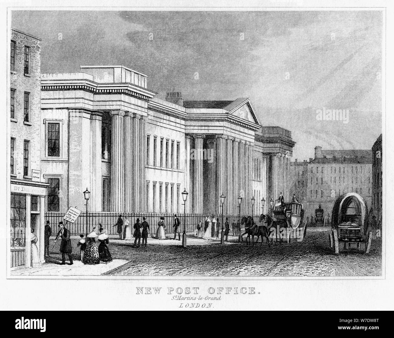 19th century mail wagon Black and White Stock Photos & Images - Alamy