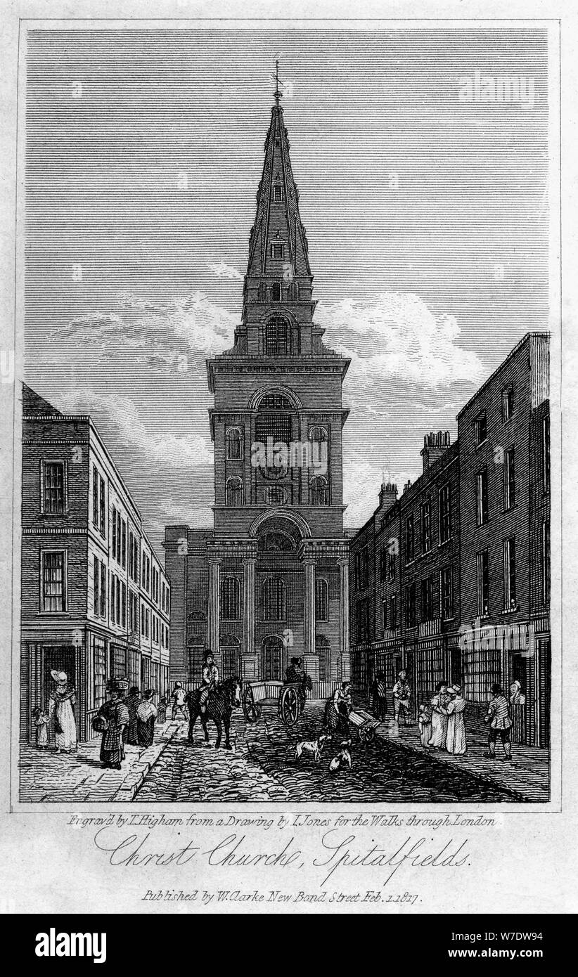 England london christ church Black and White Stock Photos & Images - Alamy