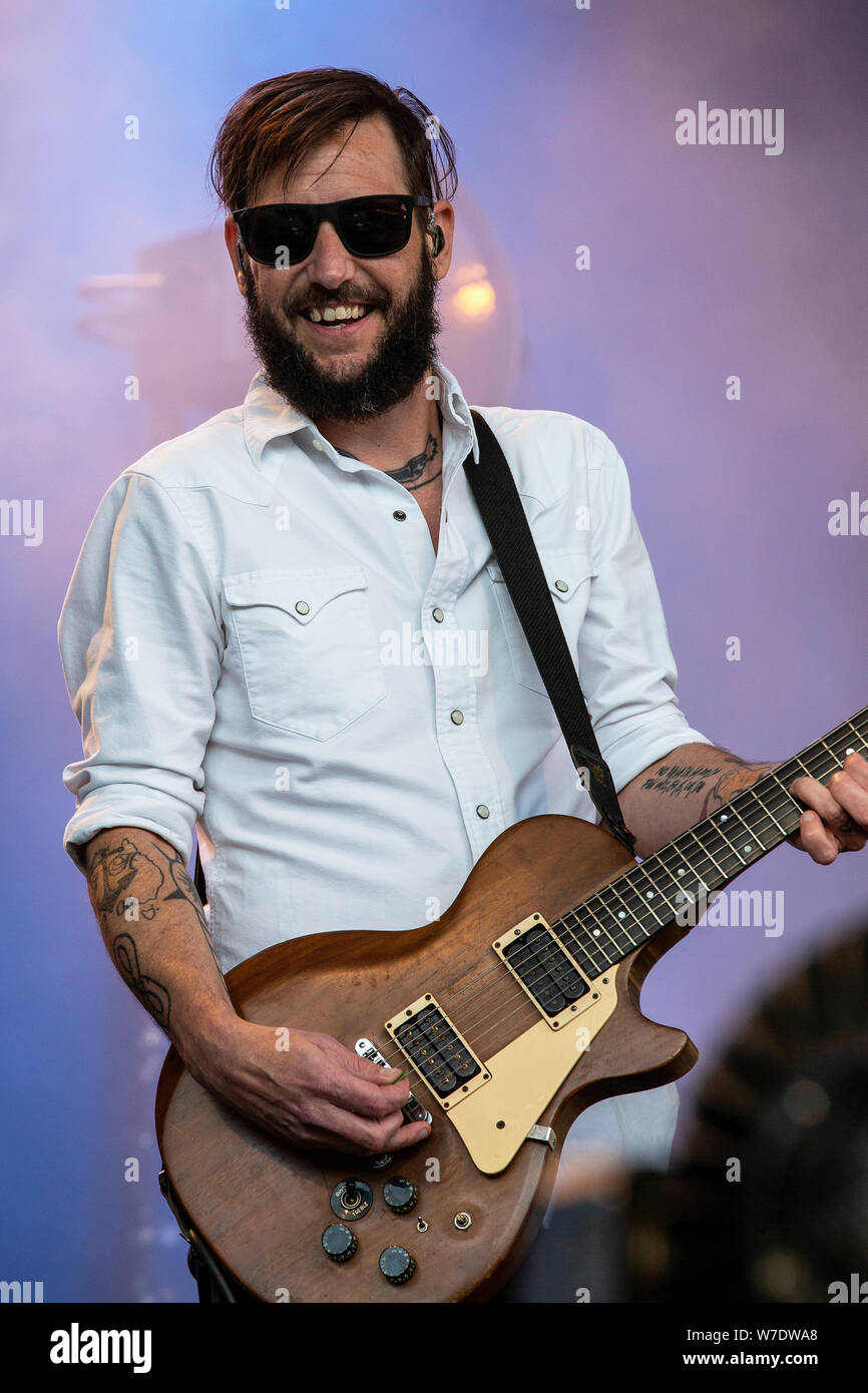 Band of Horses perform live on stage at Liseberg, an amusement park in ...