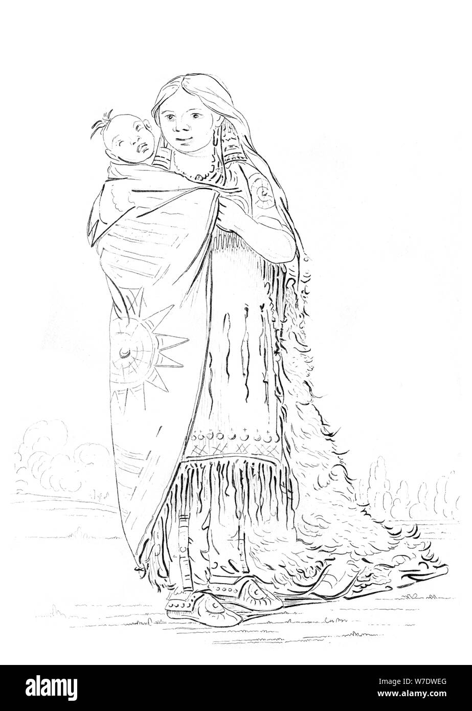 Native indian woman with her baby hi-res stock photography and images ...