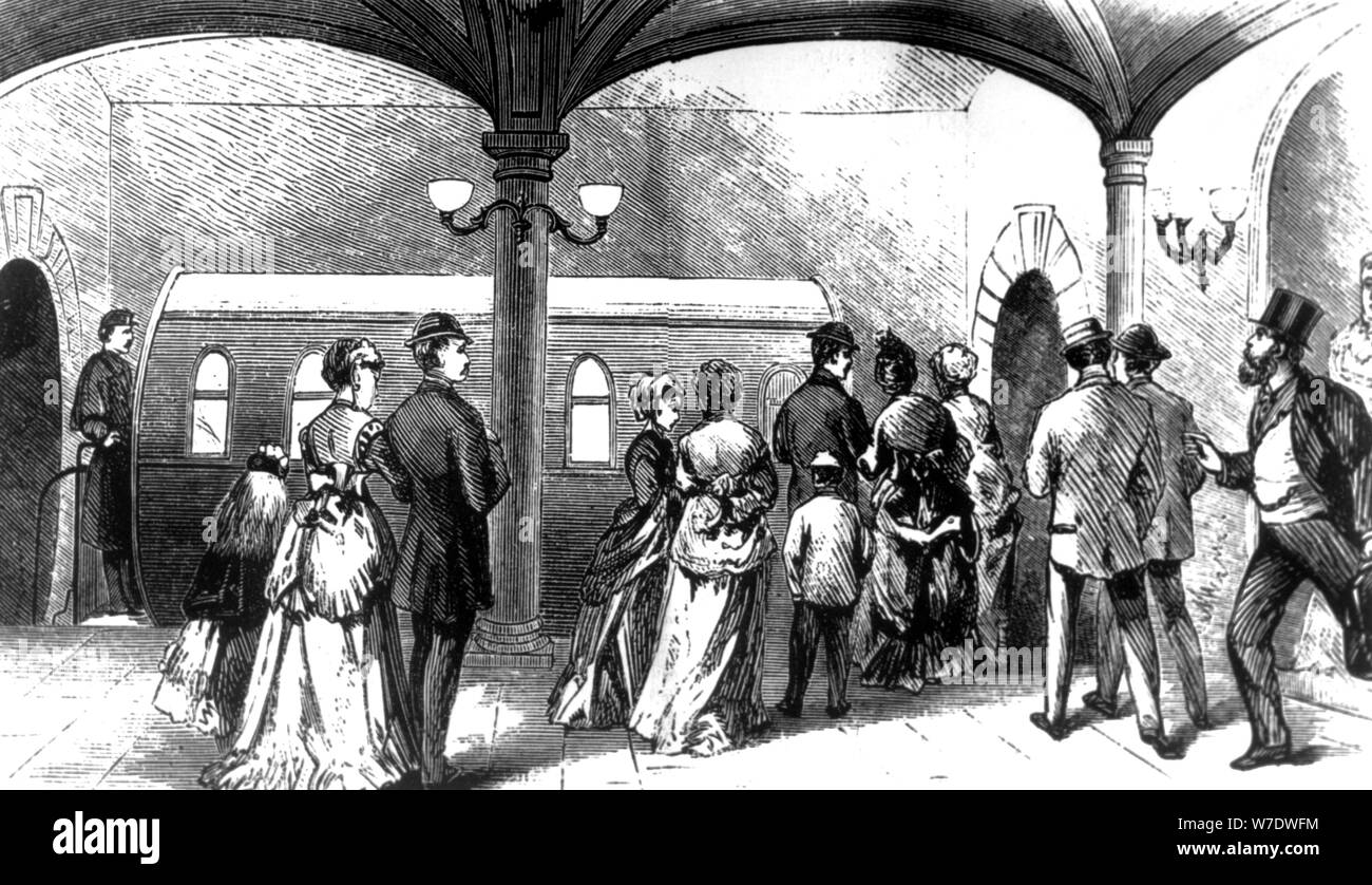 First New York Subway, USA, 1870. Artist: Unknown Stock Photo - Alamy