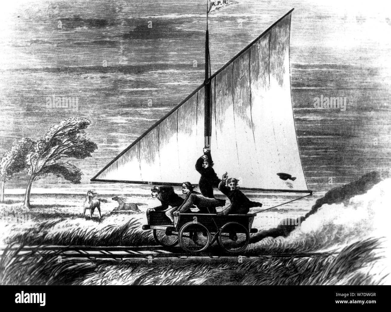 Passengers train 19th century hi-res stock photography and images - Alamy