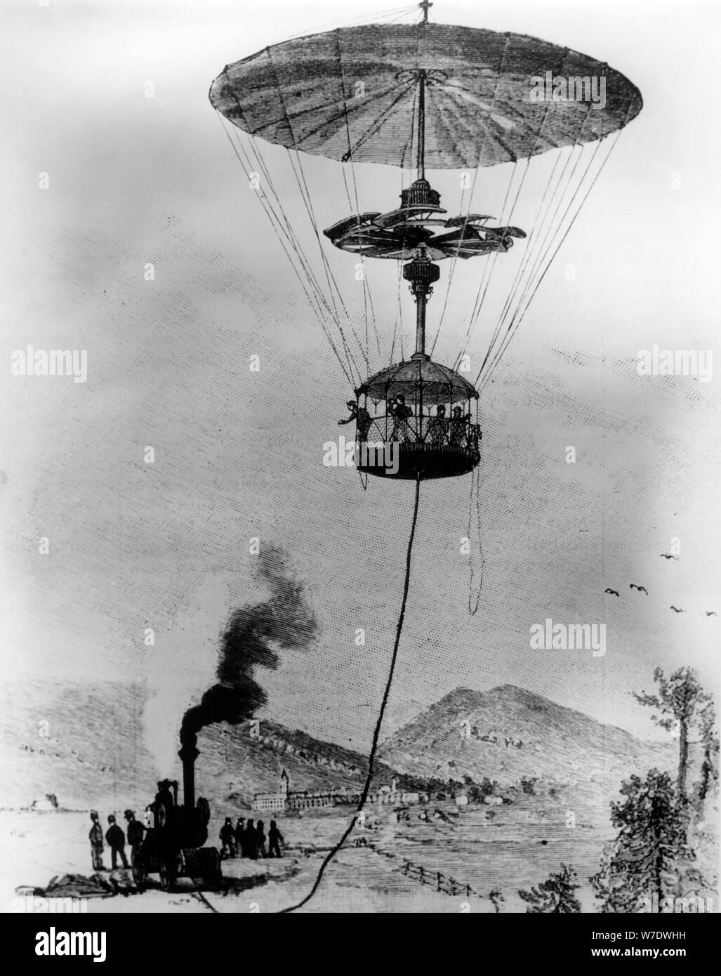 Elevated flight Black and White Stock Photos & Images - Alamy