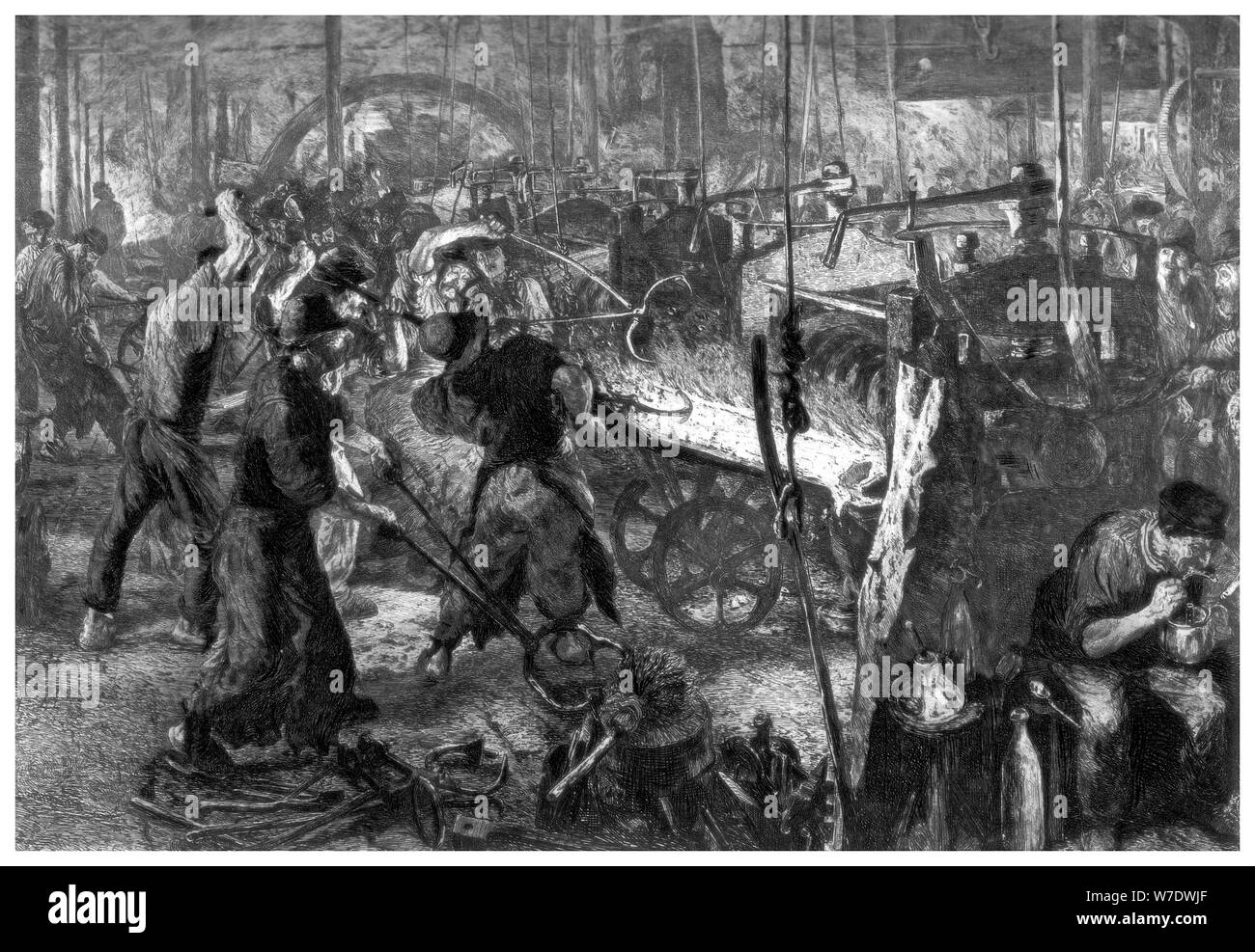 Men working factory 19th century hi-res stock photography and images ...