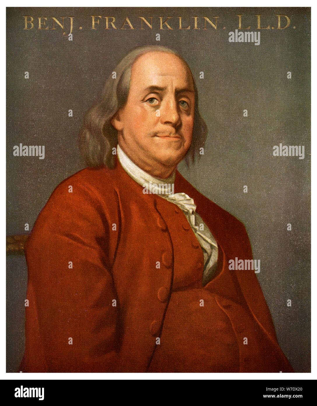 Benjamin franklin portrait color hi-res stock photography and images - Alamy