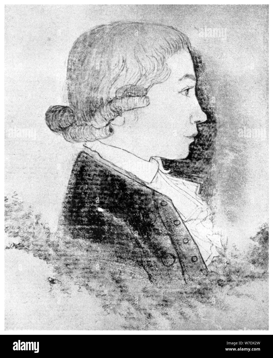 Friedrich Holderlin, German poet, 19th century (1956). Artist: Unknown ...