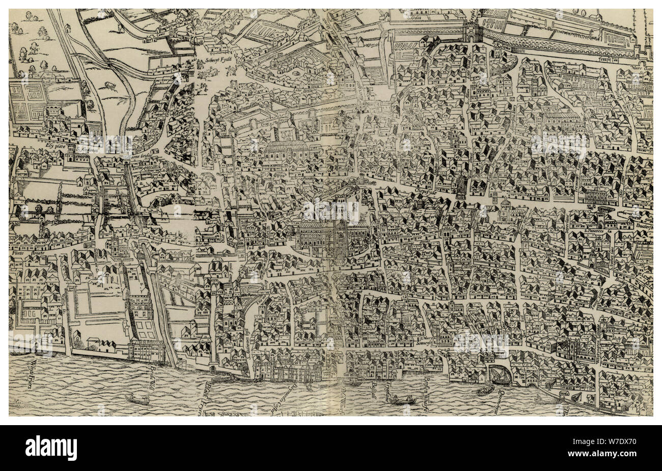 London england map 17th century hi-res stock photography and images - Alamy