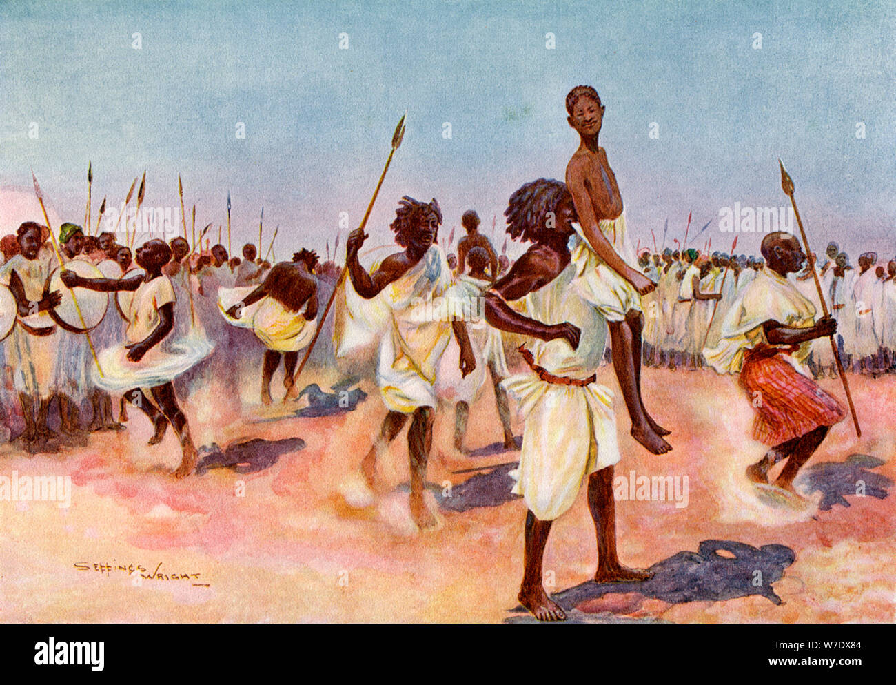 The Borana Bororansi dance, Somaliland. Artist: Unknown Stock Photo - Alamy