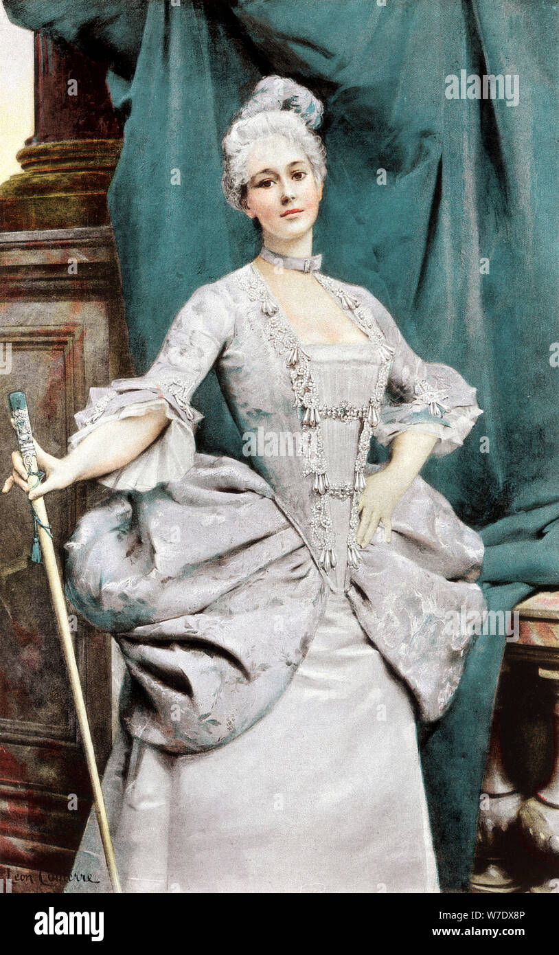 A lady of rank of the time of Louis XV, 1889. Artist: Unknown Stock ...